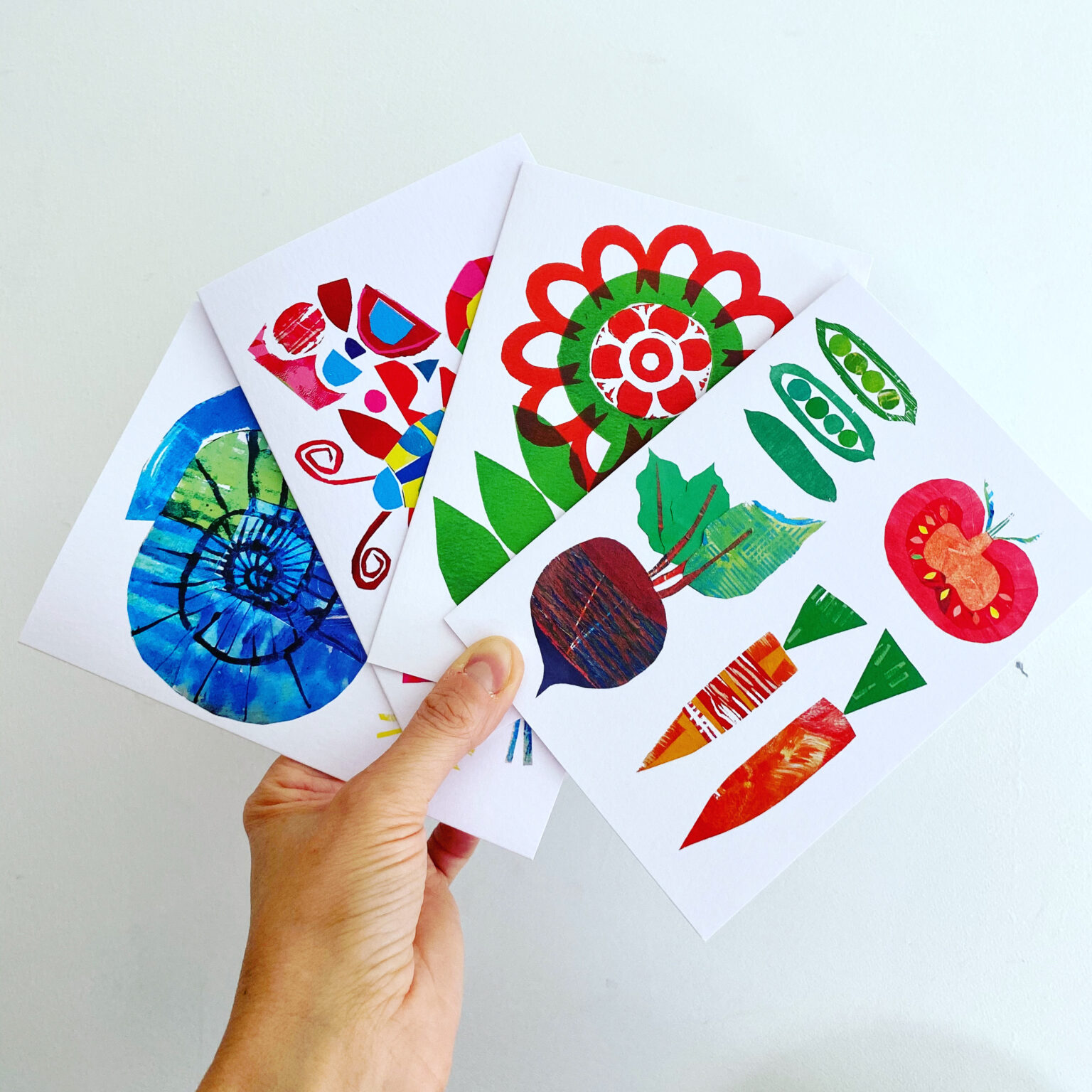 Set of 3 colourful, abstract A5 notebooks